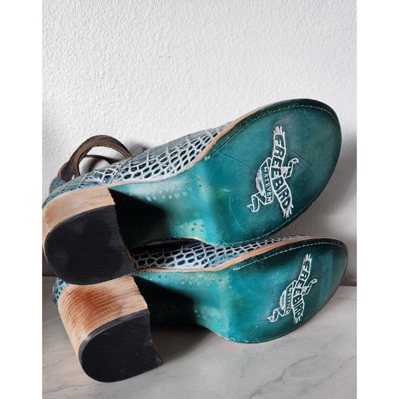 Freebird by Steven | Shoes | Rare Freebird By Steven Randi Us 1 Ankle Leather Sandals Shoes ...